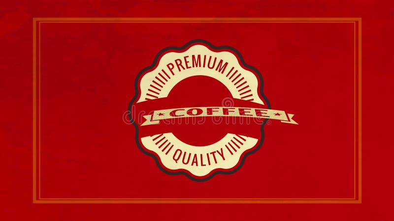Classic Coffee Wrapping Design Over a Red Velvet Surface Stock Video ...
