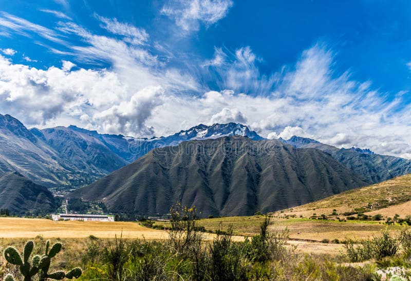 The Inescapable Snow Peaked Andes in the Sacred Valley of Peru ...
