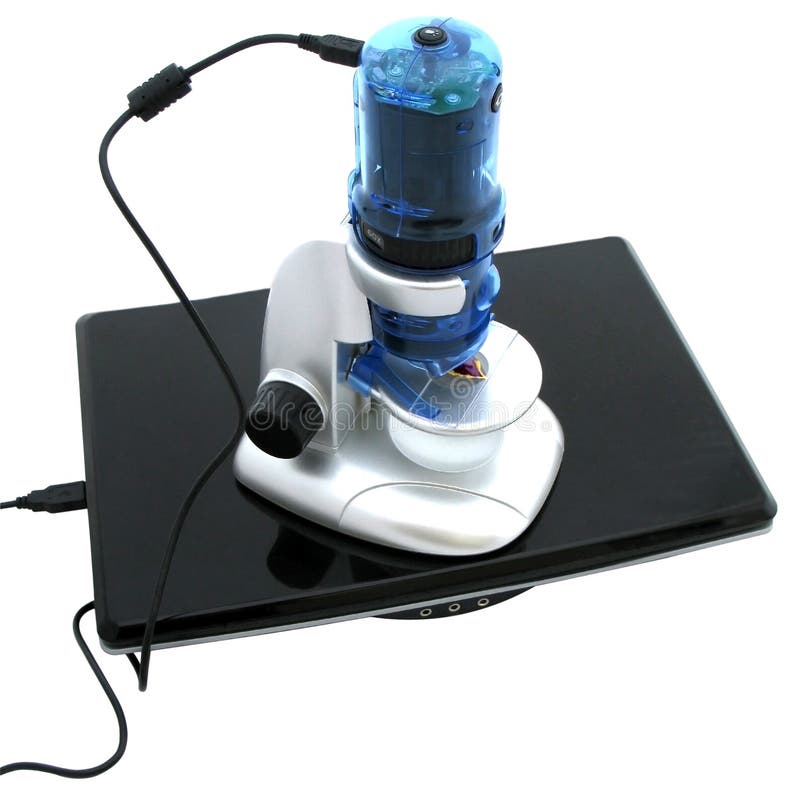 Electron Microscope with LSD Screen Stock Image - Image of laboratory ...