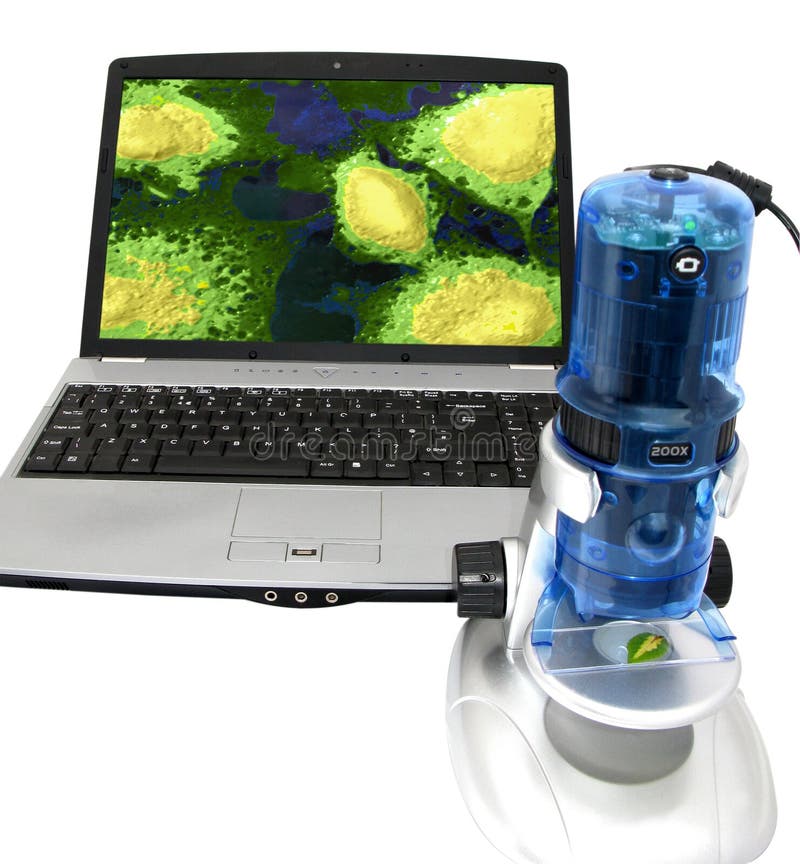 Electron Microscope with LSD Screen Stock Image - Image of laboratory ...