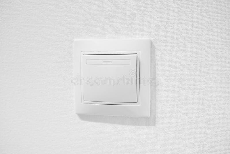 Cheap Simple Single-pole Light Switch. Inexpensive Plastic Push Button ...