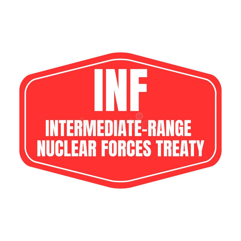 INF Intermediate Range Nuclear Forces Treaty Symbol Icon 库存例证 - 插画 包括有 ...