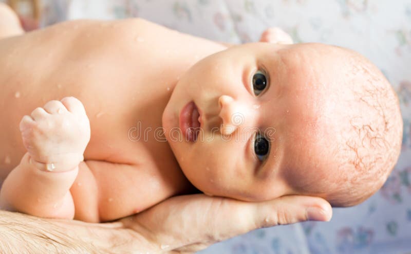 Infant baby stock image. Image of bottom, funny, innocence - 12420833
