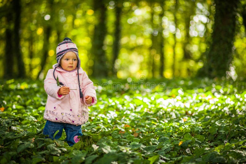 Infant baby girl in park stock photo. Image of girl, outside - 27459686