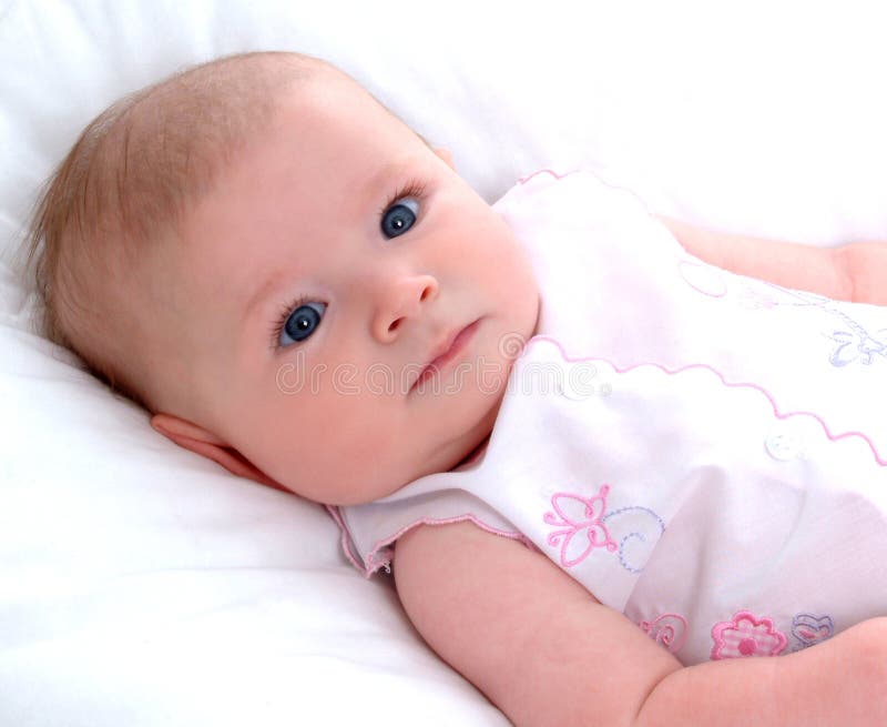 Infant Girl stock photo. Image of pink, white, clothing - 5480122