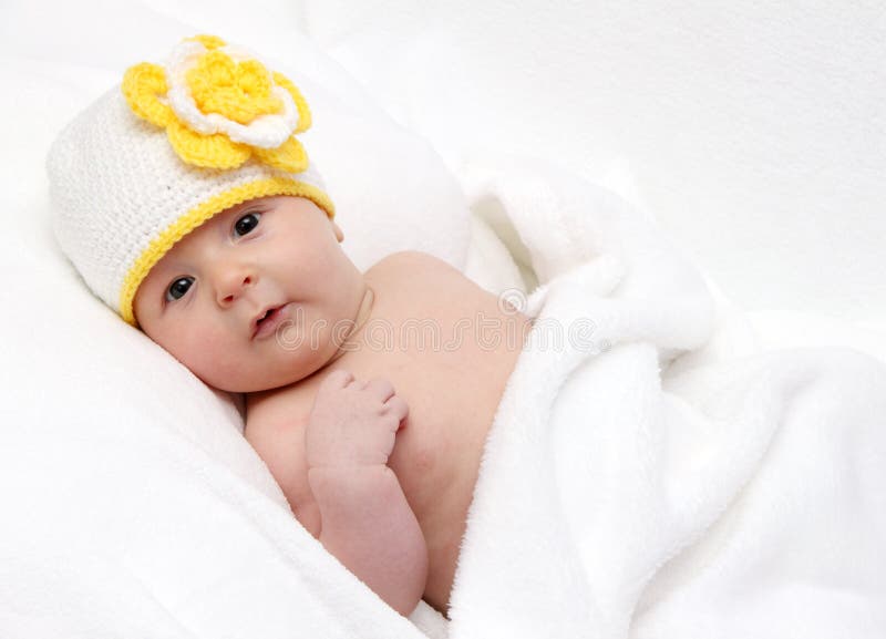 Infant lies on back stock photo. Image of lying, newborn - 29026674