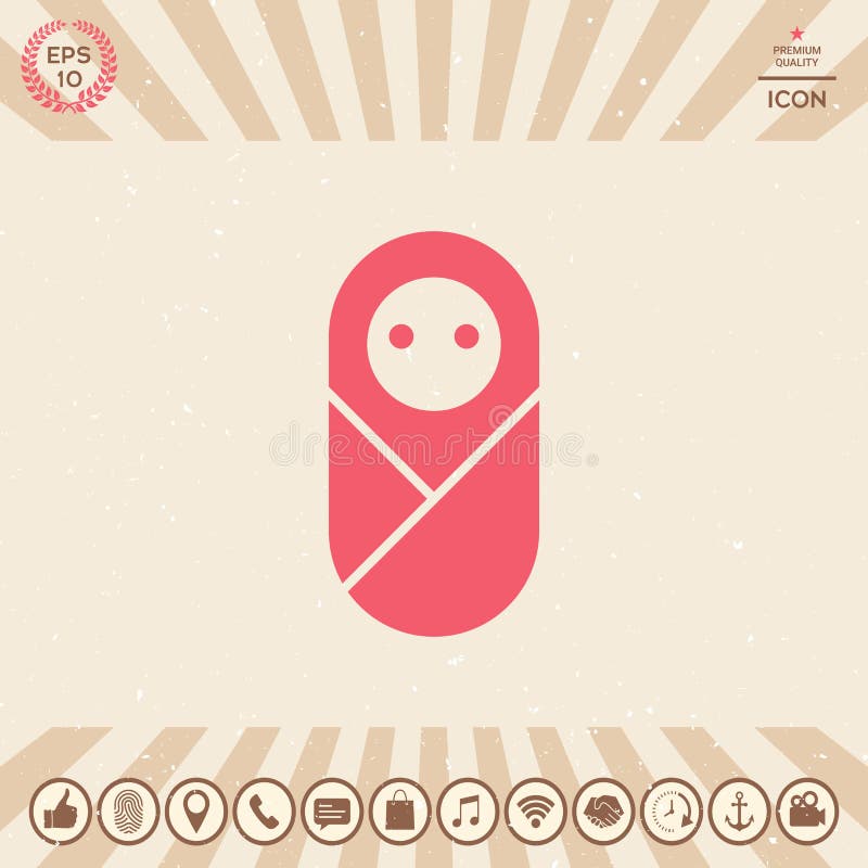 Infant, Neonate, Newborn Icon Stock Vector - Illustration of neonatal ...