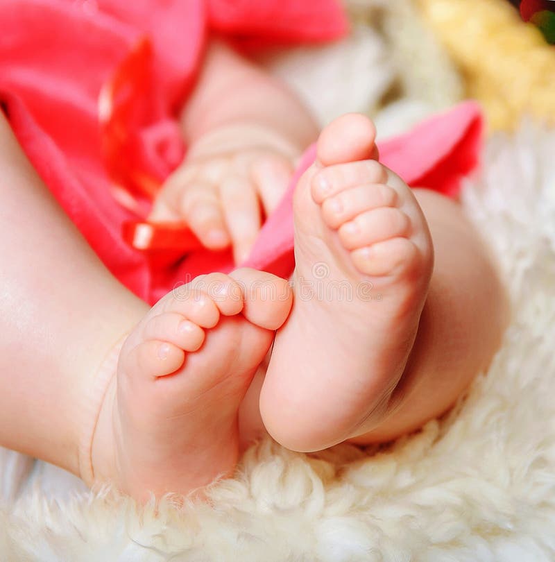 Infant S Small Feet Closeup Stock Photo - Image of child, beautiful ...