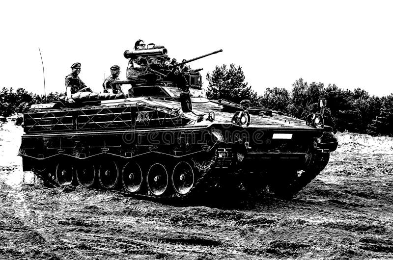 Infantry fighting vehicle editorial image. Image of demonstration ...
