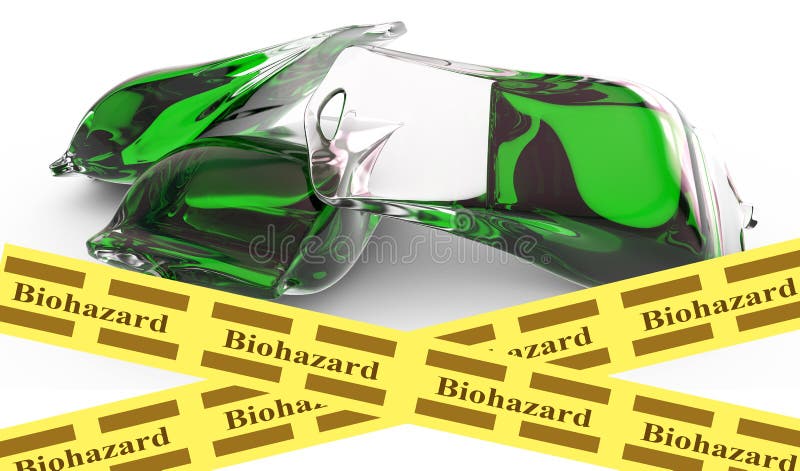 Infected Blood Closed Yellow Ribbons on a White Background 3d Re Stock ...