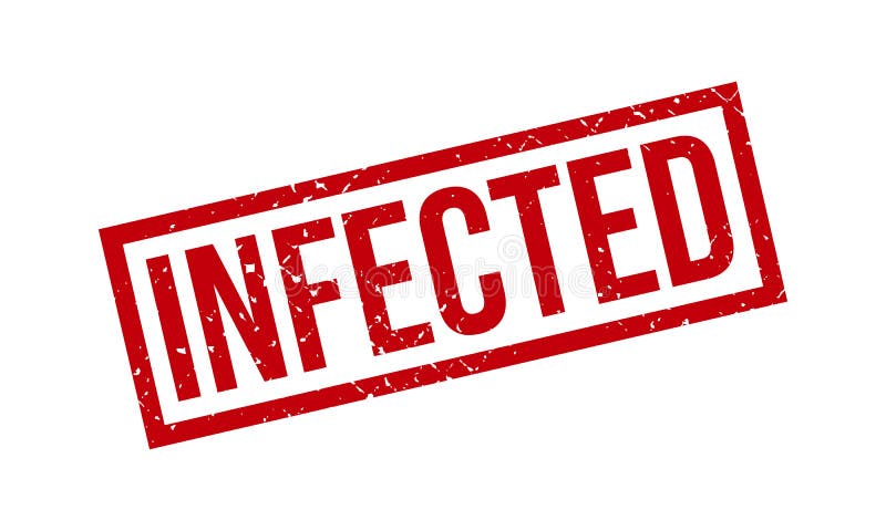 Infected Rubber Stamp. Infected Grunge Stamp Seal Vector Illustration ...