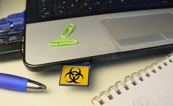 Infecting a Laptop with a Computer Virus Via a Memory Card, Computer ...