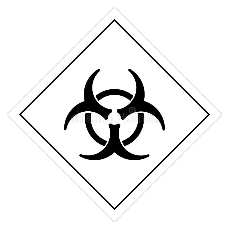 Infection Hazard Label Symbol Sign ,Vector Illustration, Isolate on ...