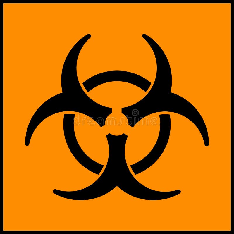 Infection Hazard Label Symbol Sign ,Vector Illustration, Isolate on ...