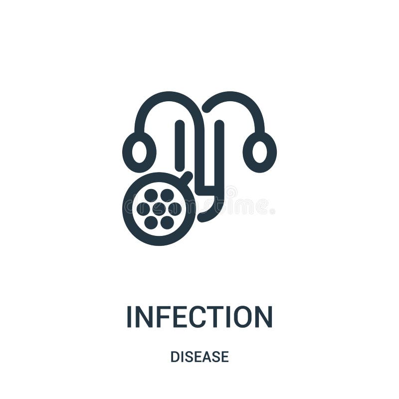 Infection Icon Vector from Disease Collection. Thin Line Infection ...