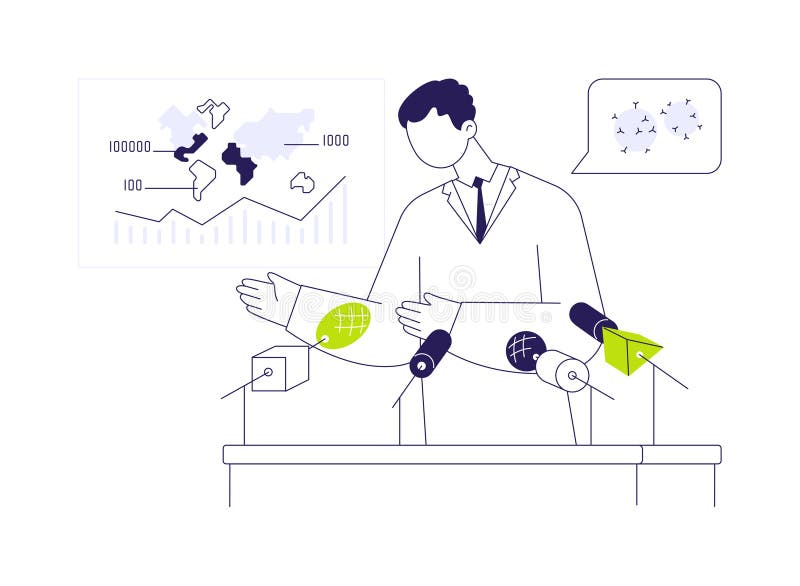 Infection Spread Public Reporting Abstract Concept Vector Illustration ...