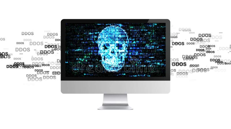 DDOS Attack, Infection Trojan, Virus Attacks on Computer. Infected ...