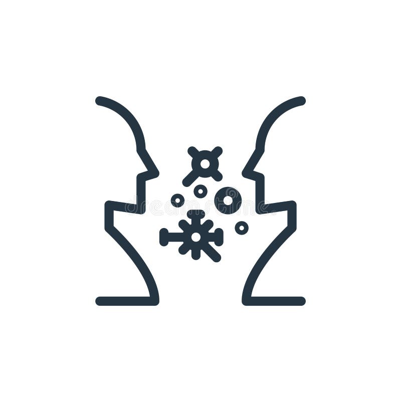 Infection Vector Icon Isolated on White Background. Outline, Thin Line ...