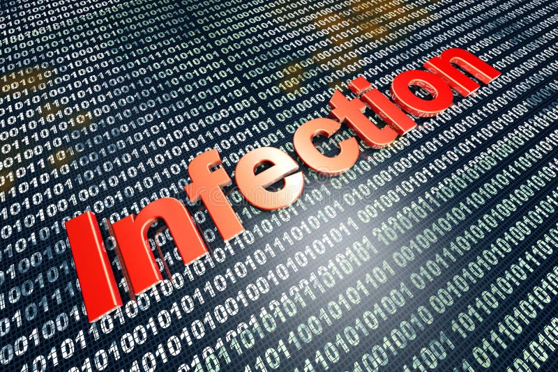 Infection stock illustration. Illustration of code, hacked - 72744663