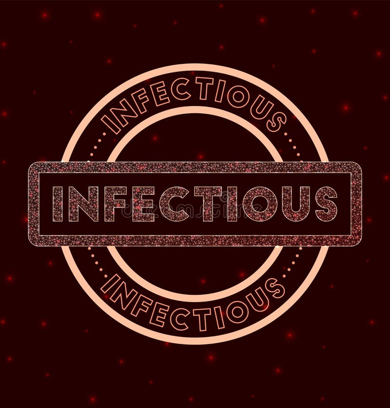 Infectious badge. stock vector. Illustration of banner - 177897832
