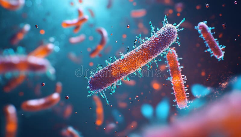 Infectious Microbes are Illustrated in Vivid Colors through a Detailed ...