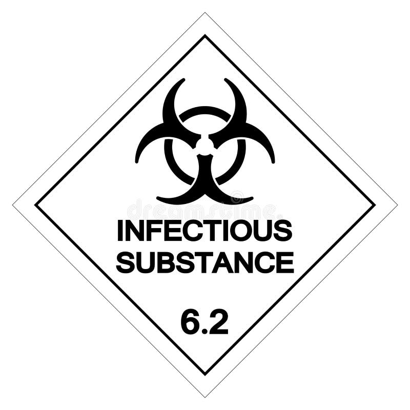 Infectious Substance Label Symbol Sign ,Vector Illustration, Isolate on ...