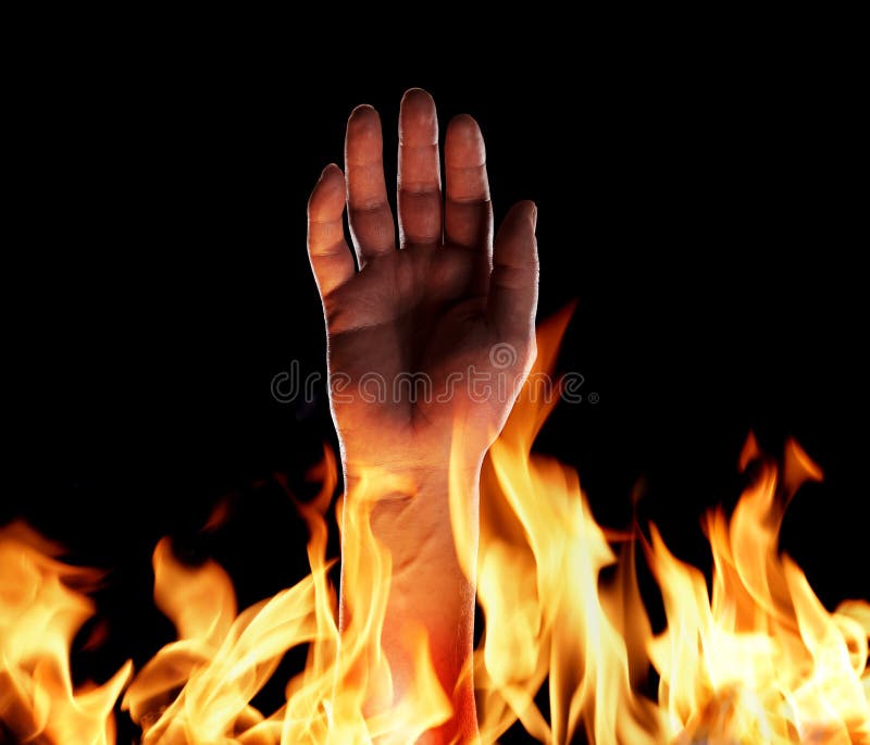 Inferno stock photo. Image of burns, fingers, blaze, burning - 24821786
