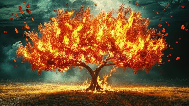Inferno the Burning Tree of Myth Symbolizing Transformation and ...