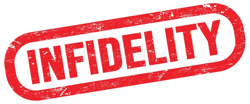 INFIDELITY, Text Written on Red Stamp Sign Stock Illustration ...