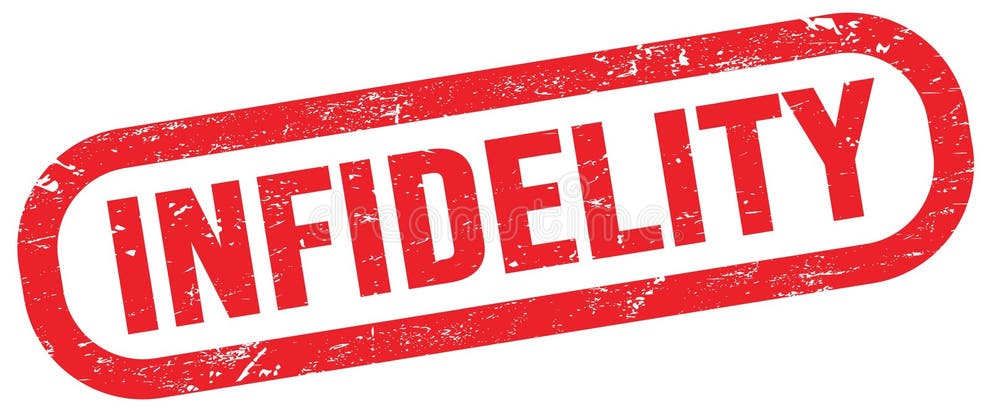 INFIDELITY, Text Written on Red Stamp Sign Stock Illustration ...