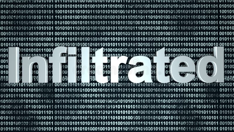 Infiltrated stock illustration. Illustration of communication - 135919766