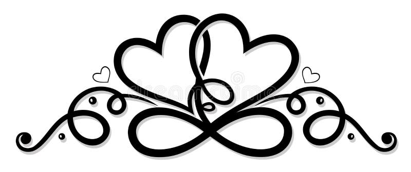 Infini, coeur, amour illustration stock. Illustration du coeurs - 88515395