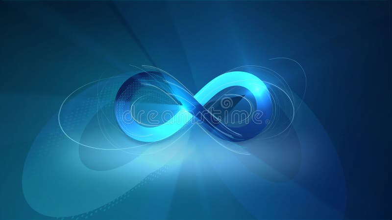 Glow Infinite Abstract Background Design Stock Illustration ...