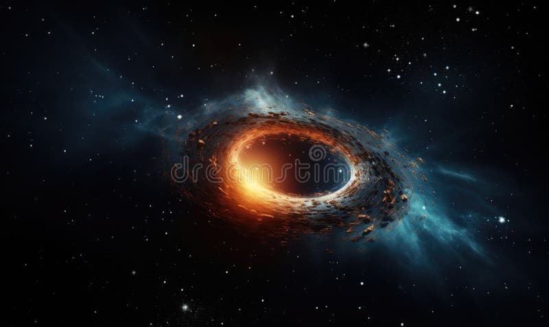 The Infinite Abyss: a Celestial Dance of Stars Consumed by the Dark ...