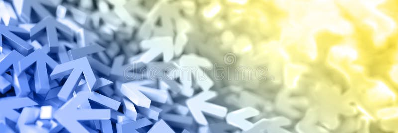 Infinite Arrow Signs, 3d Rendering Stock Illustration - Illustration of ...