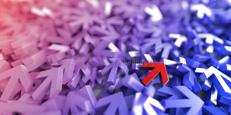 Infinite Arrow Signs, 3d Rendering Stock Illustration - Illustration of ...