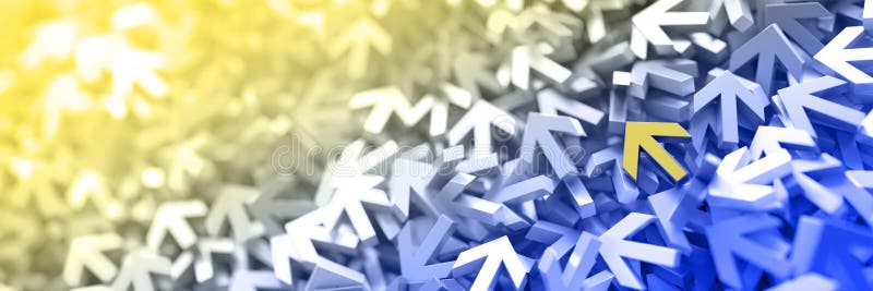 Infinite Arrow Signs, 3d Rendering Stock Illustration - Illustration of ...