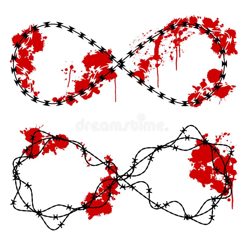 Barbed Blood Wire Stock Illustrations – 139 Barbed Blood Wire Stock ...