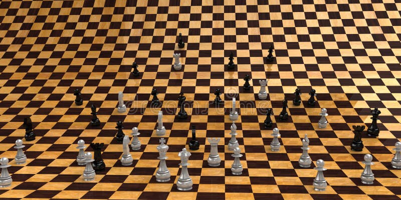 The infinite chessboard stock illustration. Illustration of knight ...