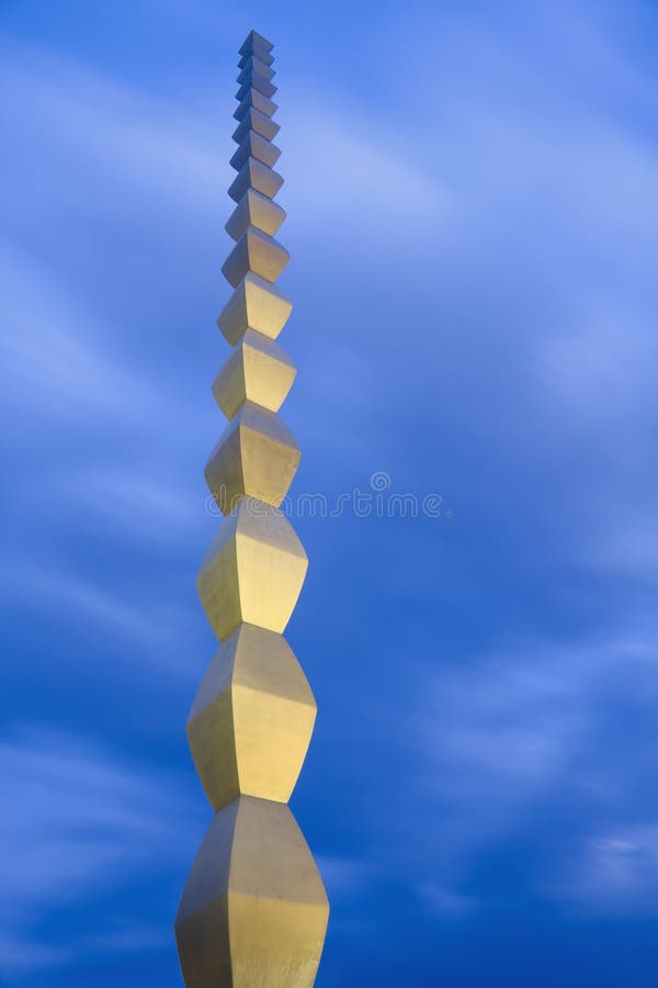 Infinite column stock image. Image of brancusi, landmark - 7724977