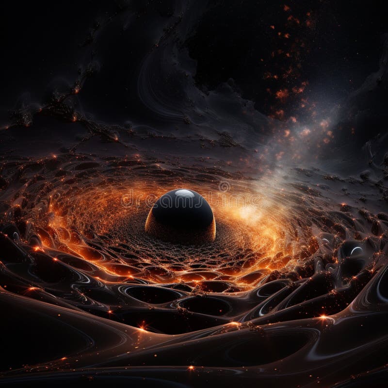 Infinite Darkness: Exploring the Secrets of Black Holes Stock Image ...
