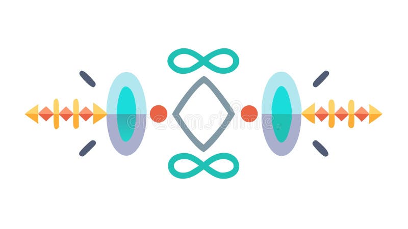 Infinite Data Loop: Continuous Information Flow, Vector Design Generative AI Stock Vector ...