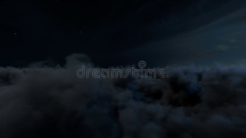 Infinite Fly Above the Cinematic Dusk Clouds Sunset Background Seamless ...