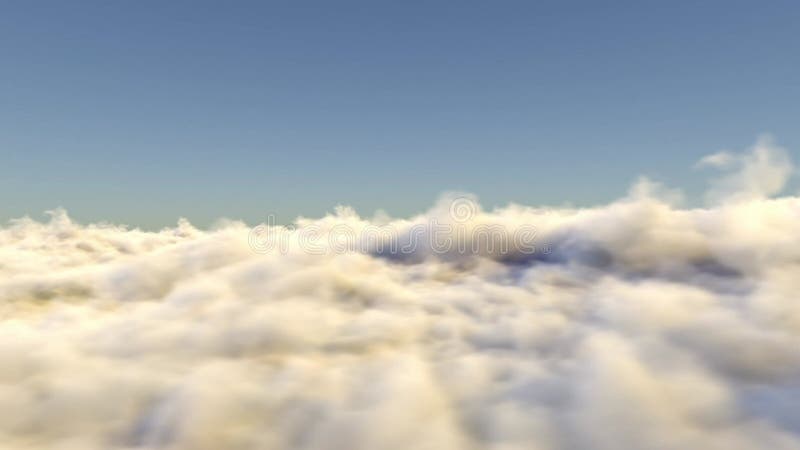 Infinite Fly Above the Cinematic Dawn Clouds Sunrise Background ...