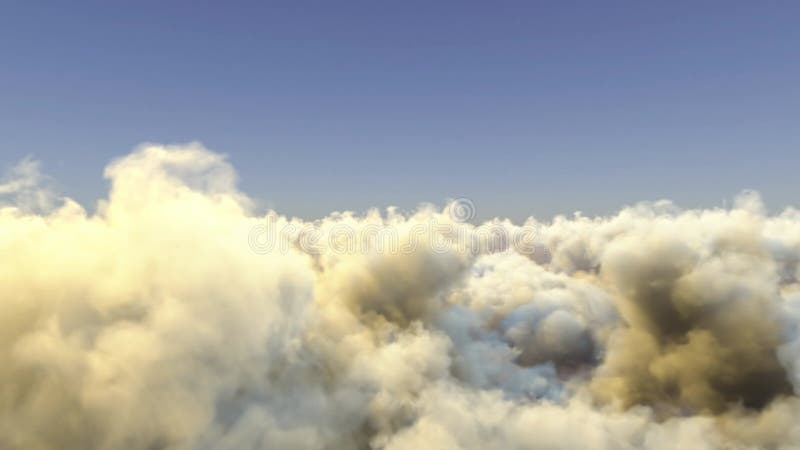 Infinite Fly Above the Cinematic Dawn Clouds Sunrise Background ...