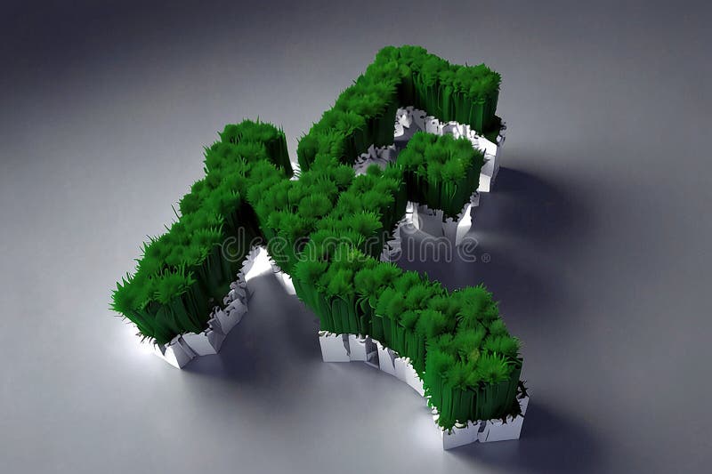 Infinite Forest: 3D Fractal Trees on a Plane Stock Image - Image of ...