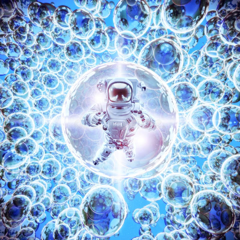 Infinite Galaxies Astronaut Stock Illustration - Illustration of ...