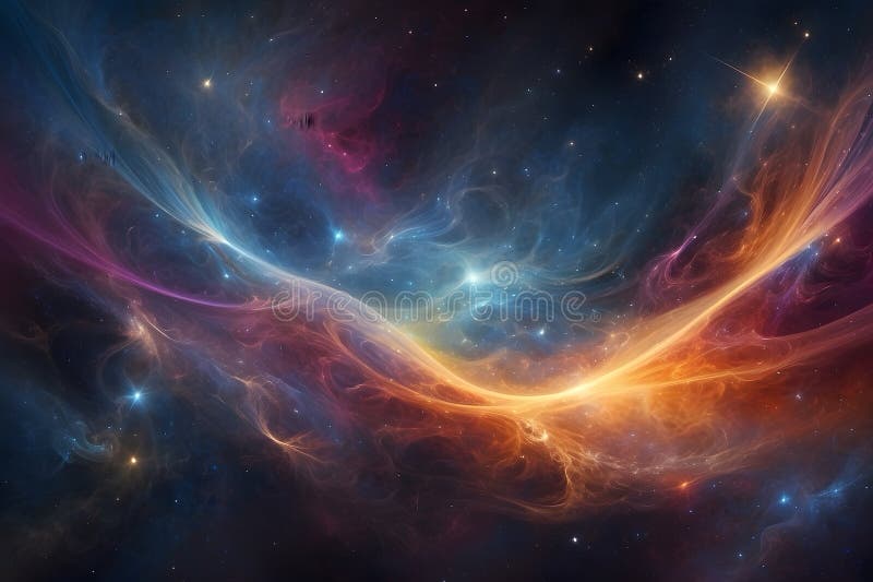 Infinite Galaxies with Nebulae As an Abstract Art Stock Image - Image ...