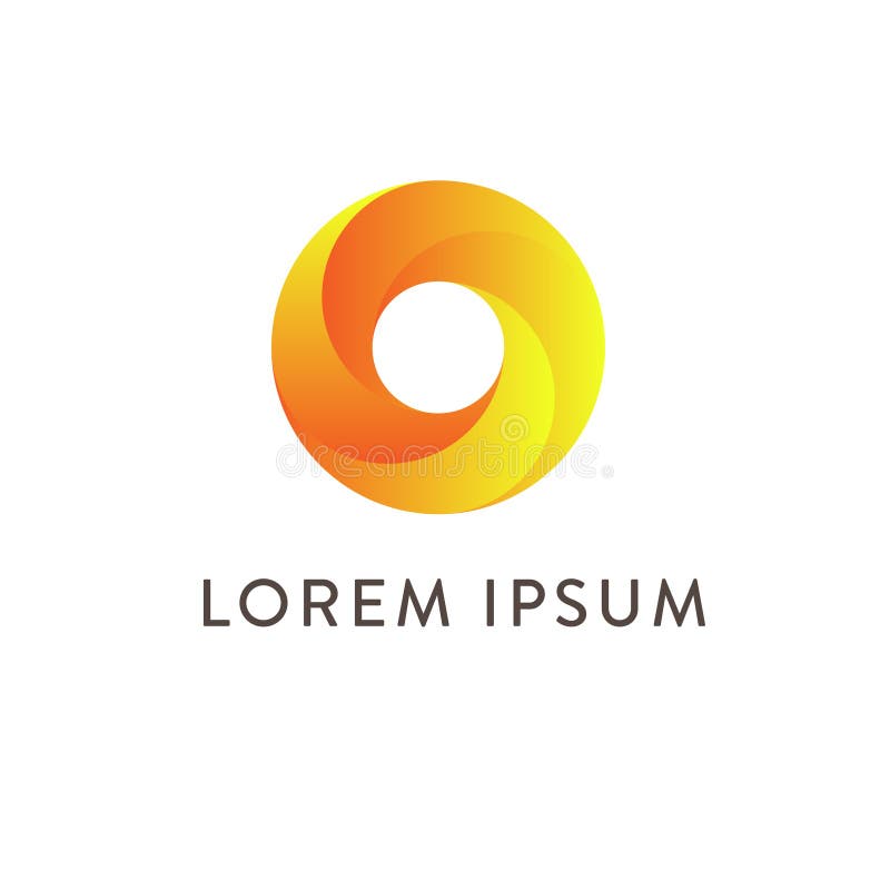 Infinite Gradient Circle Logo. Creative Dynamic Round Logotype ...