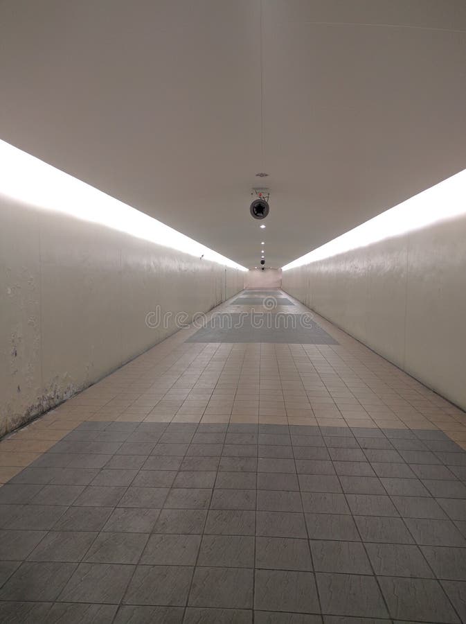 Infinite hallway stock photo. Image of fluorescent, blue - 2275830